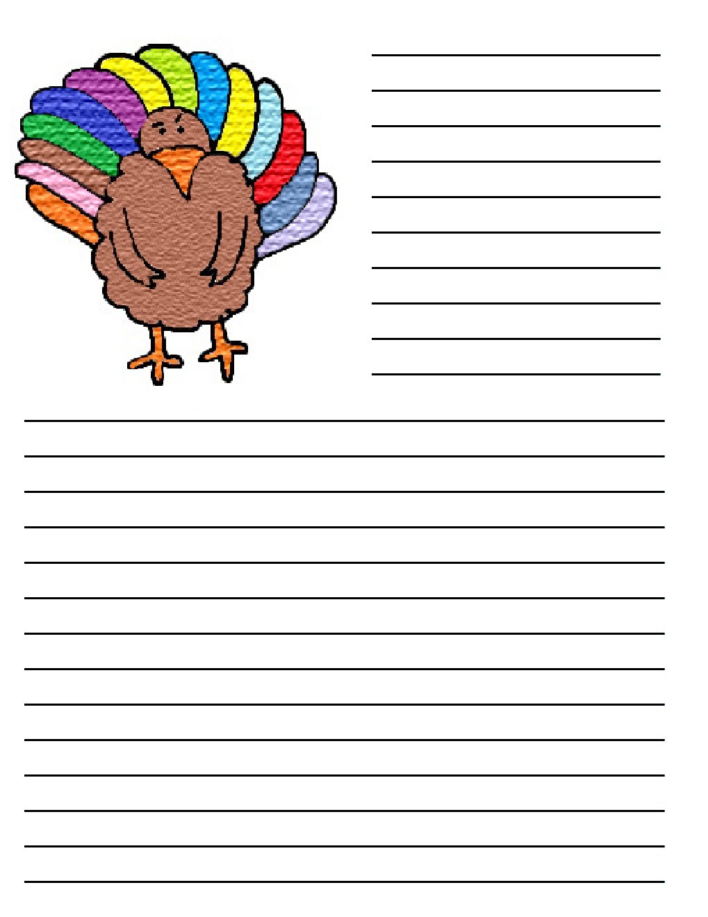 Thanksgiving Printable Writing Paper